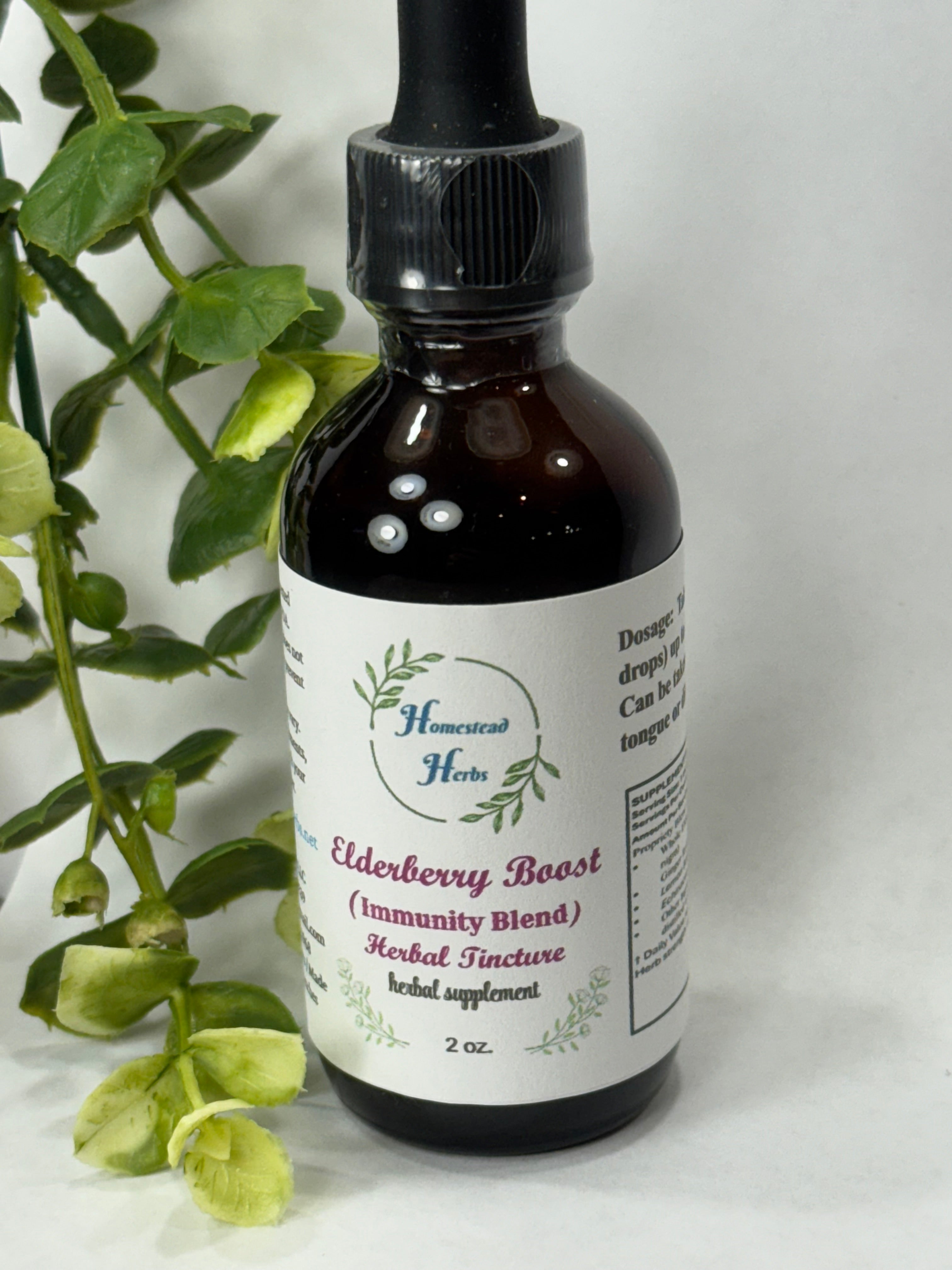 Elderberry Boost (Immunity Blend) herbal tincture – Homestead Herbs