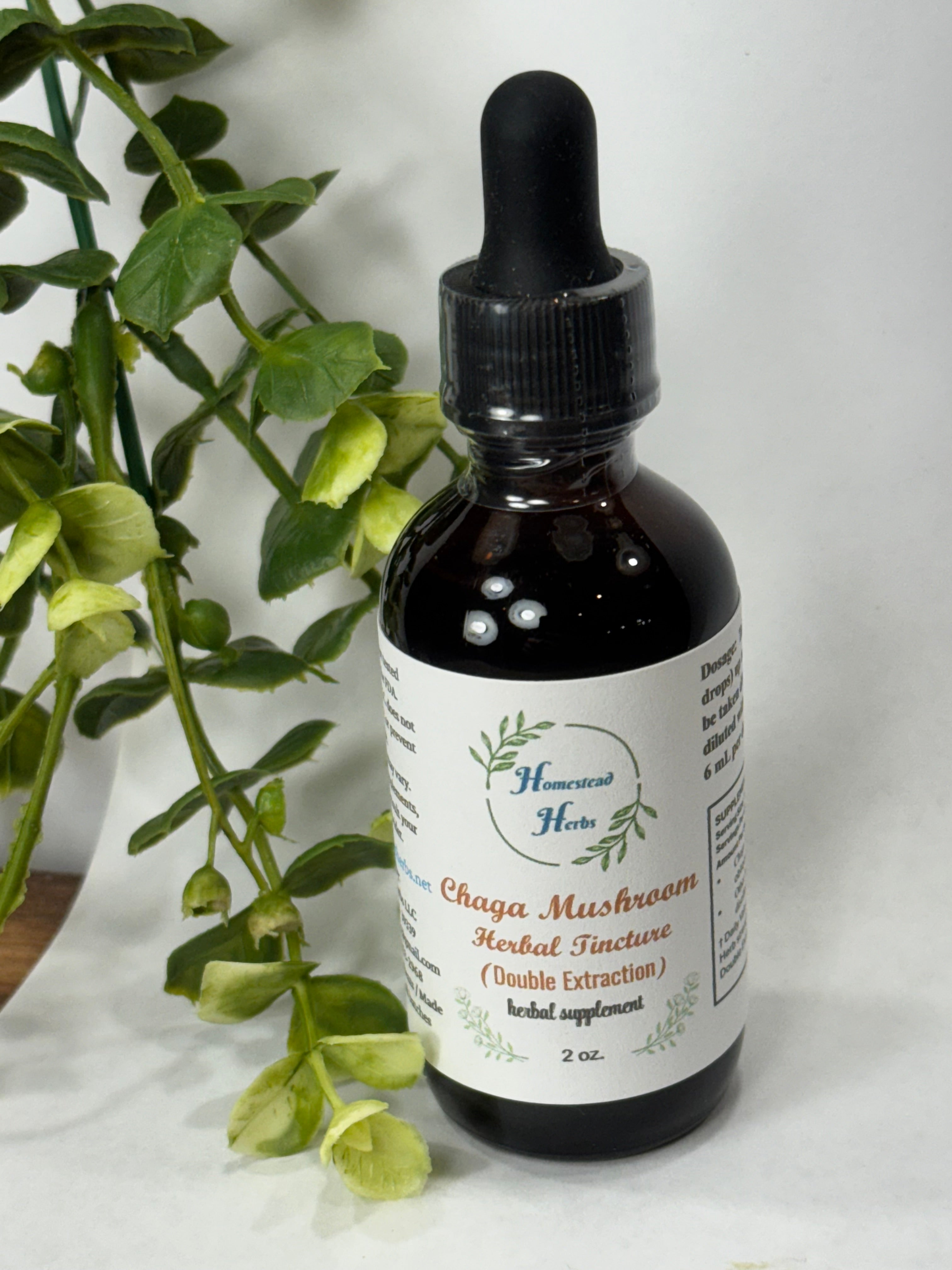 Chaga Mushroom Herbal Tincture – Double Extracted | Herbal Extract ...